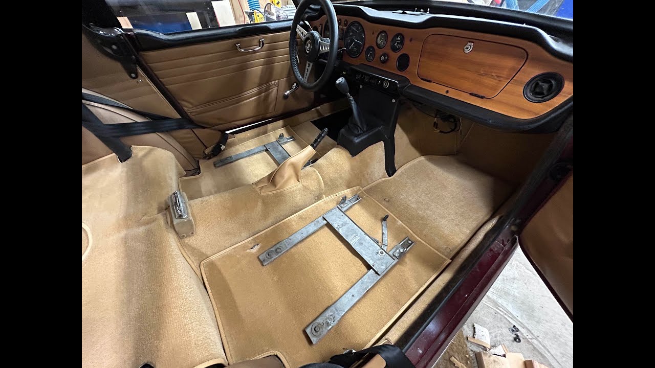 Triumph TR6 Interior Carpet Replacement - YouTube