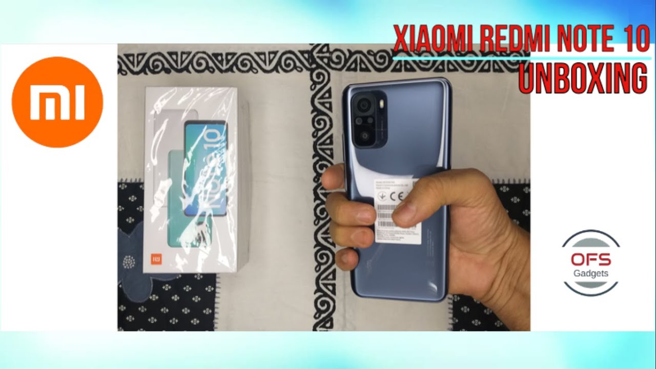 Xiaomi Redmi Note 10 Unboxing !! Shadow Black (Onyx Gray) - YouTube