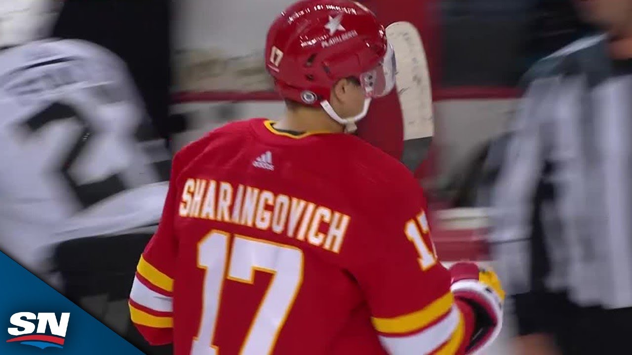 Flames' Yegor Sharangovich Beats Cam Talbot With Wrist Shot To Take ...