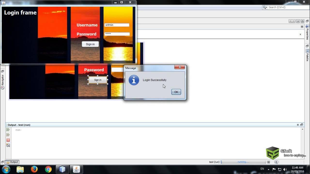 how to open new jframe and close Previous jframe- java tutorial #8 - YouTube