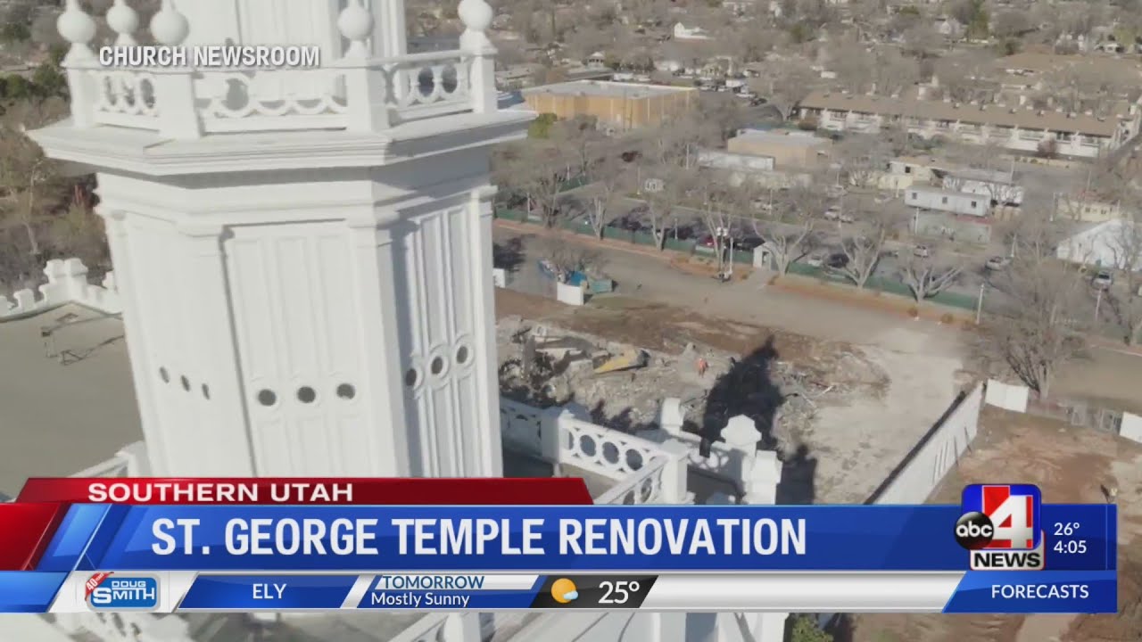 St. George Temple renovation hits three month mark, massive ...