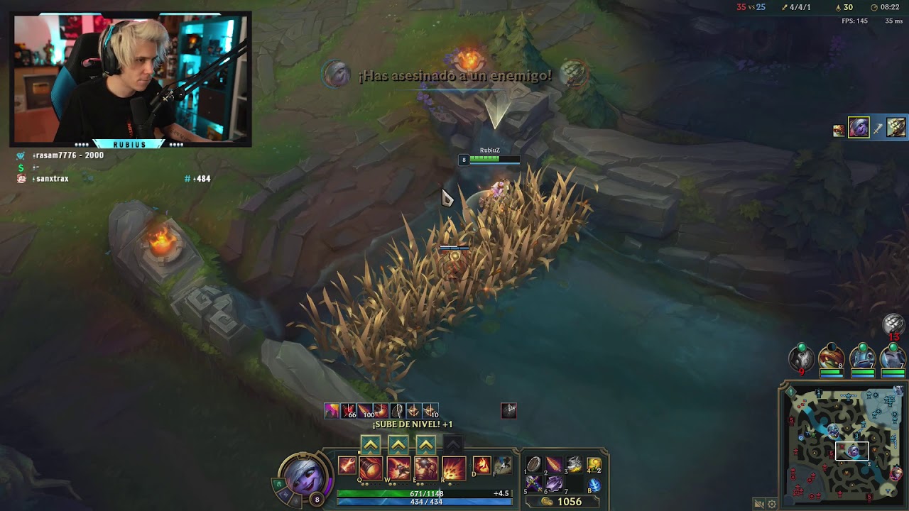 RUBIUS prueba ARURF en LOL - YouTube