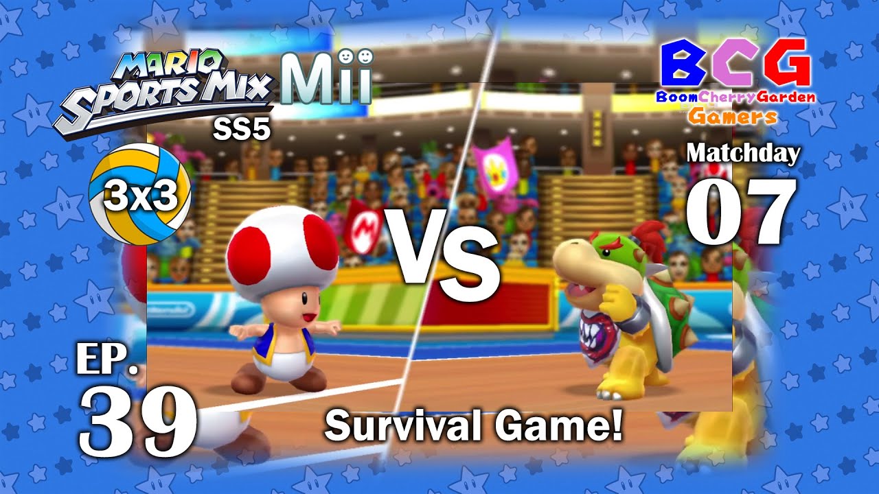 Mario Sports Mix 3x3 Volleyball SS5 EP 39 Matchday 07 Toad VS Bowser Jr ...