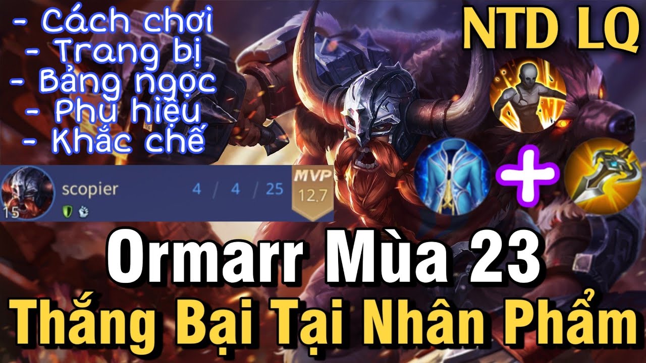 Ormarr Mùa 23 Liên Quân Mobile | Cách Đánh, Lên Đồ, Phù Hiệu Bảng Ngọc ...