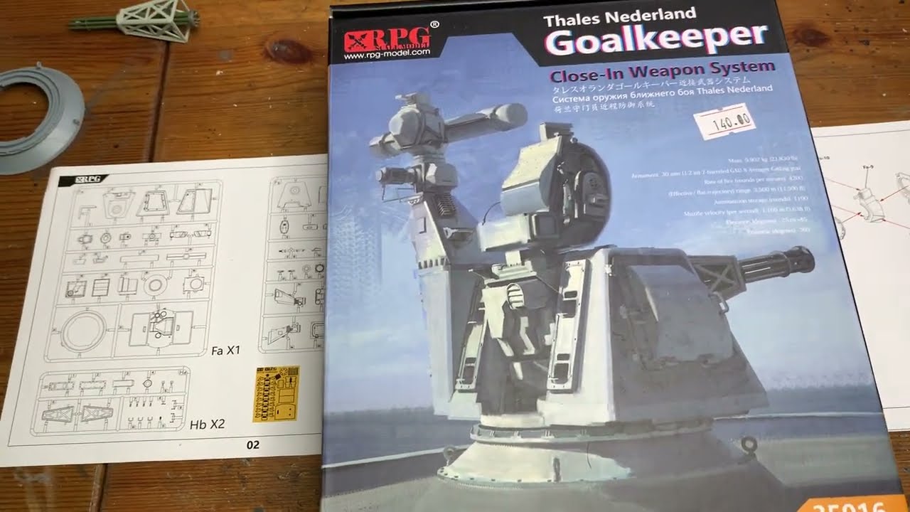 1/35 scale. Thales Nederland Goalkeeper. Close in weapon system. RPG ...