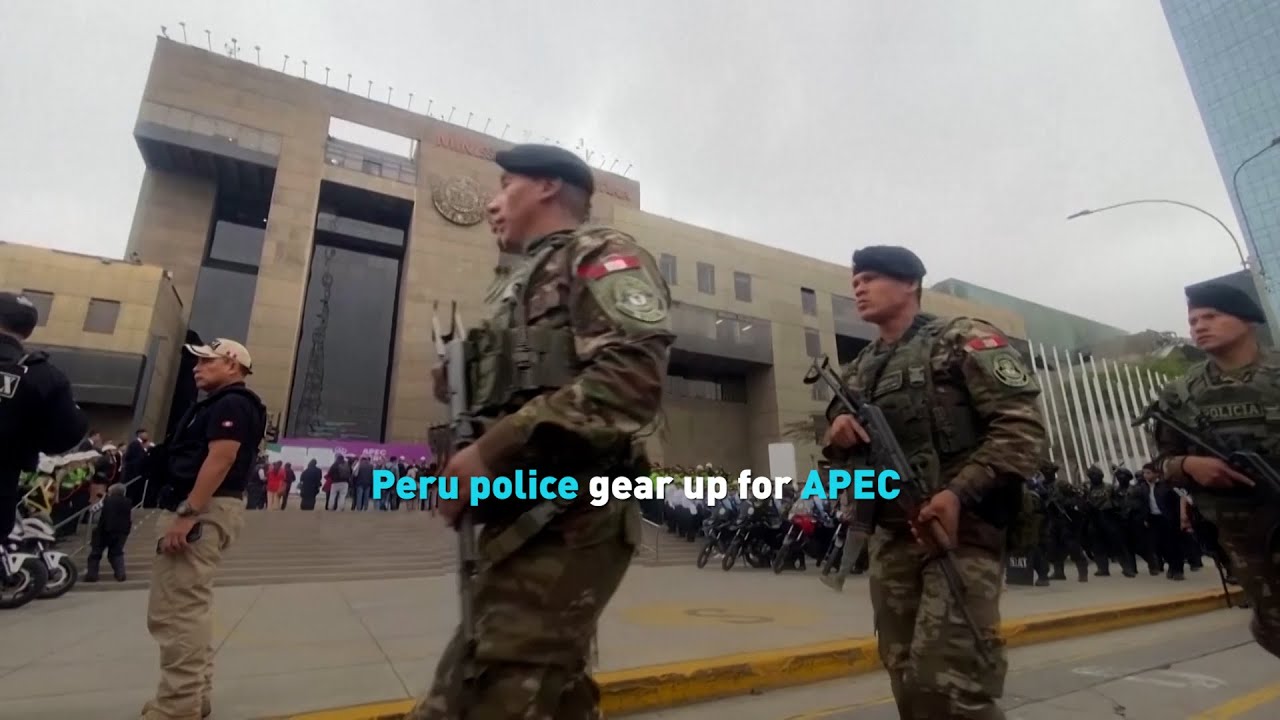 Peru police gear up for APEC - YouTube