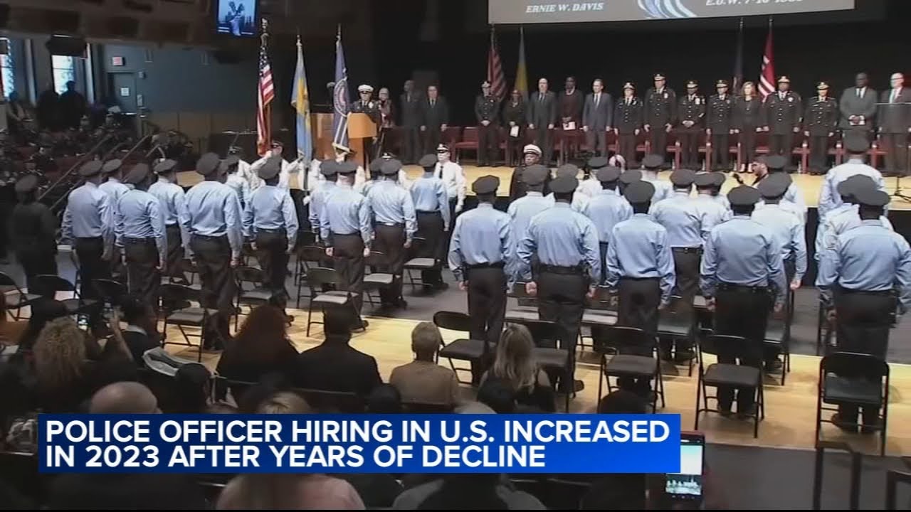 Police officer hiring in US increased in 2023 after years of decline ...