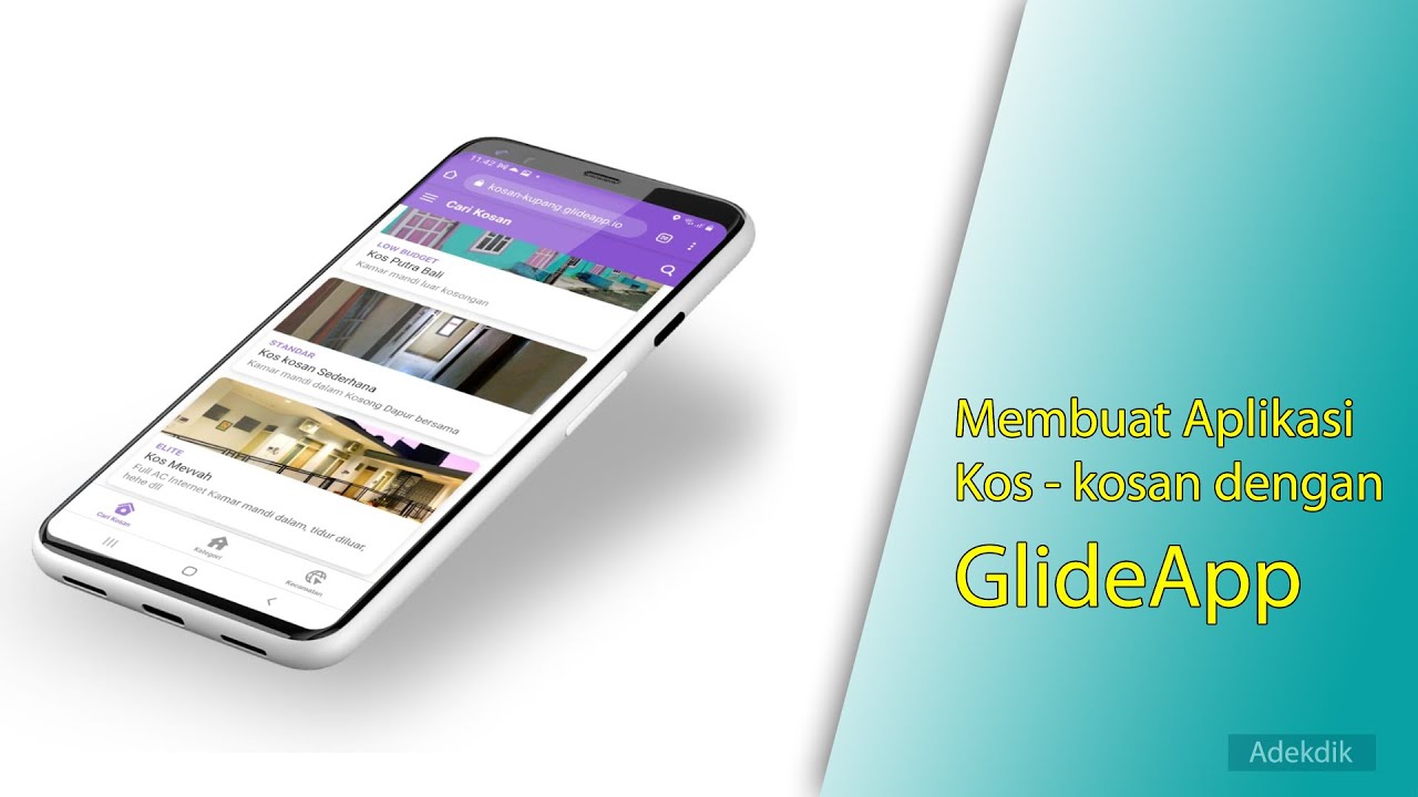Membuat Aplikasi Kos-kosan dengan GlideApp - YouTube