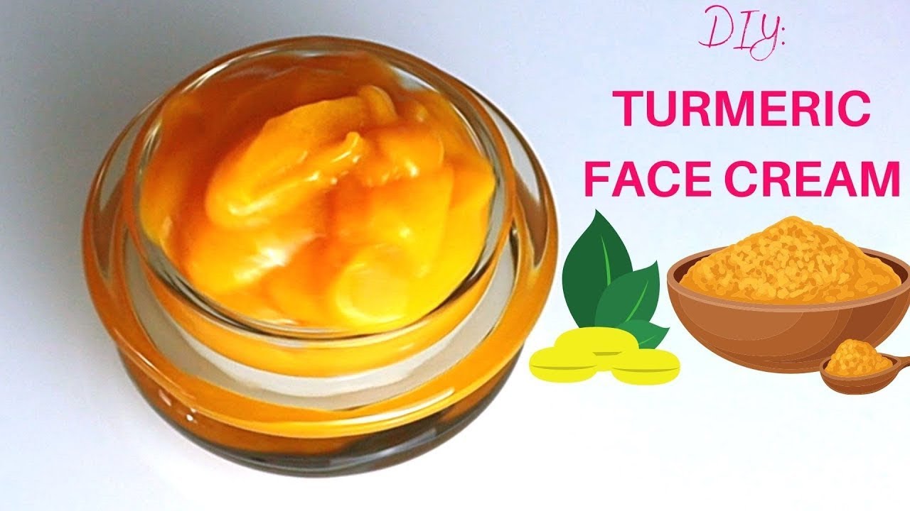 Diy Turmeric Cream For glowing skin | diy turmeric cream homemade 💛 ...