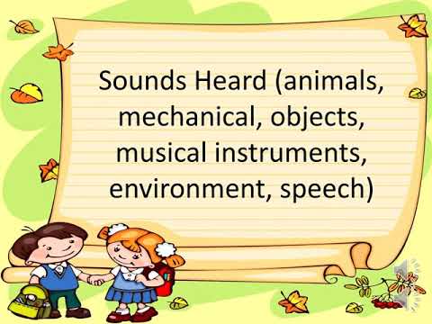 English 2 Quarter 1 ,Sounds Heard(Animals,mechanical,objects,musical ...