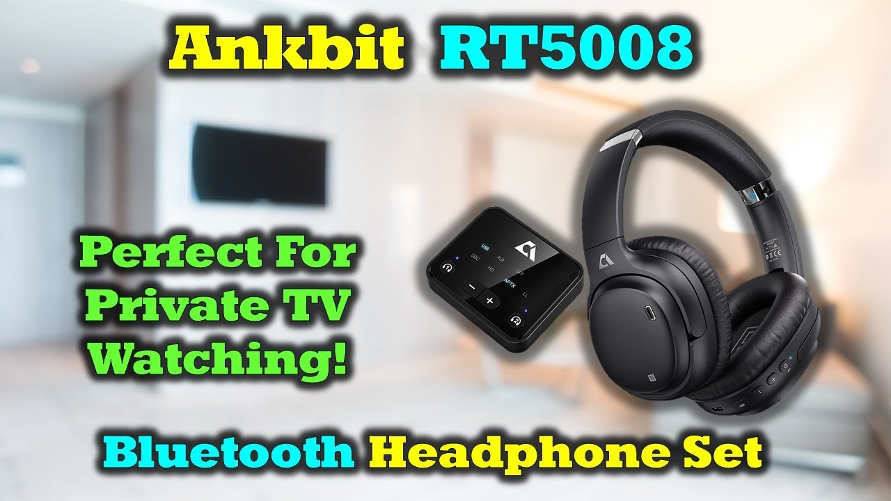 Ankbit RT5008 Headphones - Wireless Headphone Kit For Your TV! - YouTube