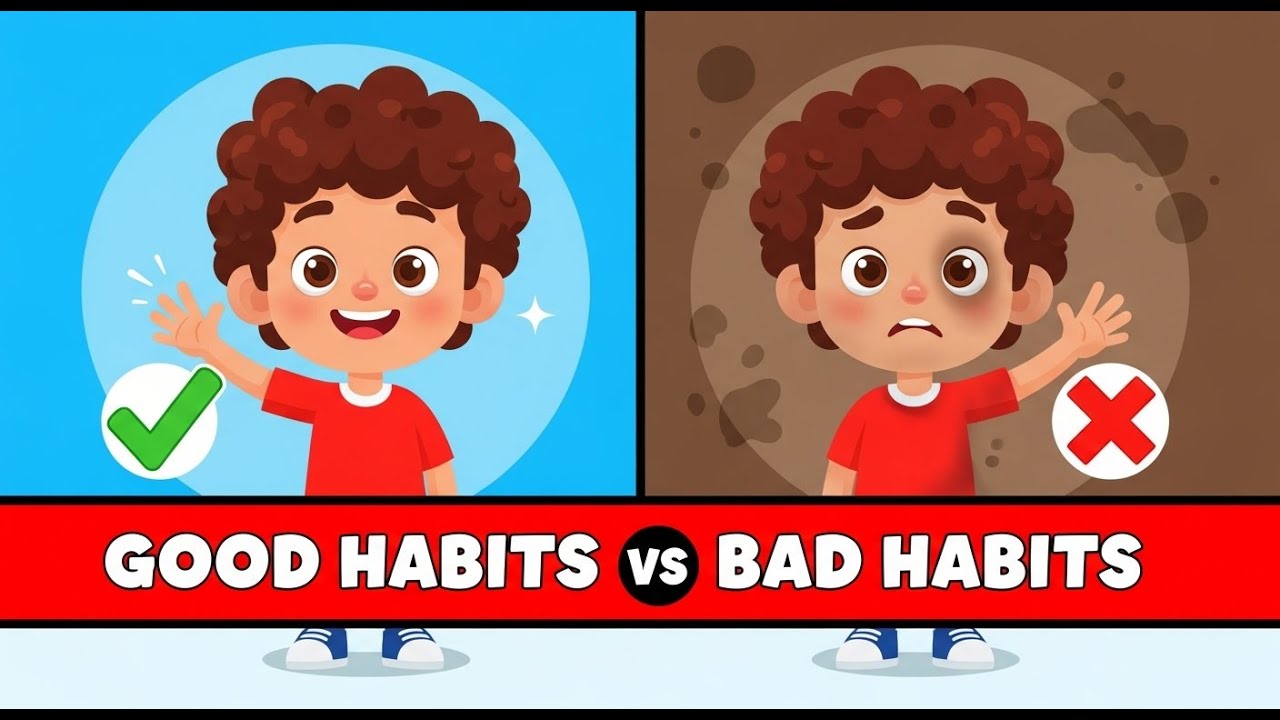 Good Habits vs Bad Habits for Kids | Good Manners & Moral Lessons ...