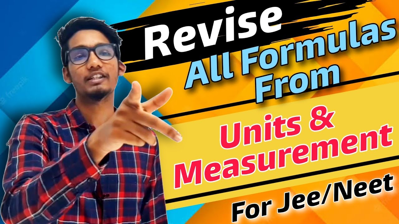 Units and Dimension all formulas for Jee/Neet|| Formula Revision from ...