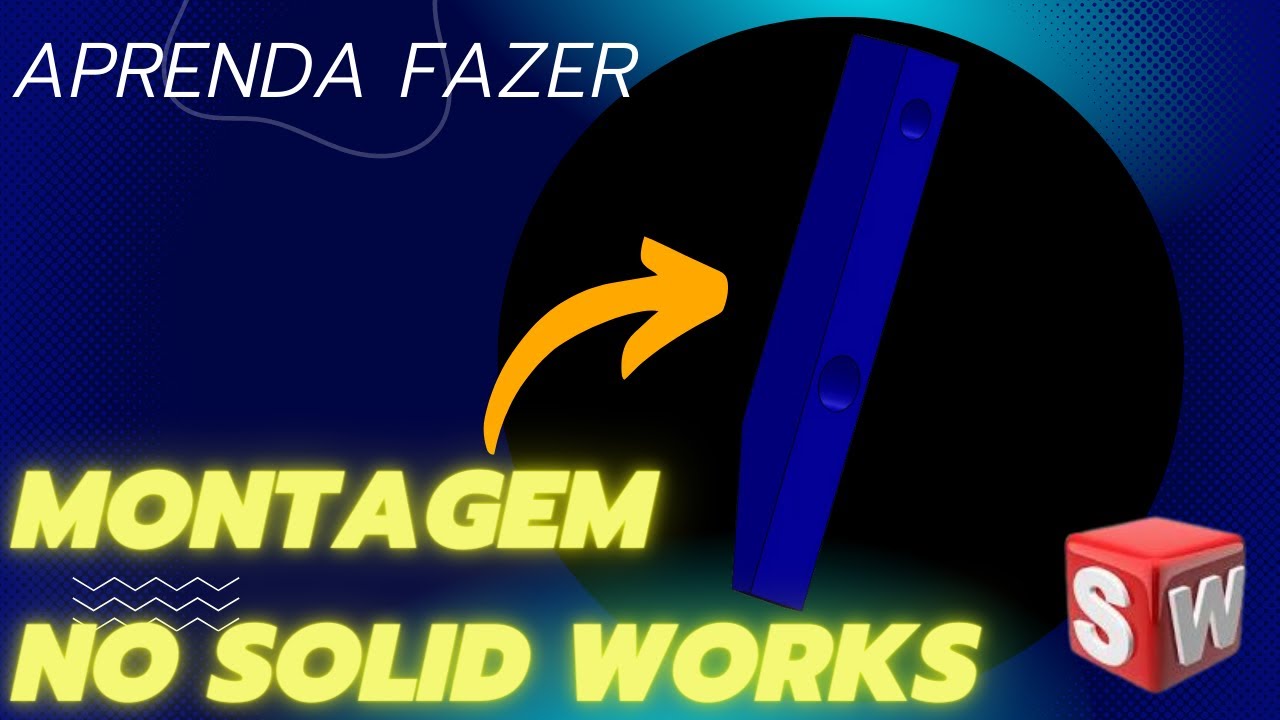 Como fazer desenho quadrado com furos e chanfro no Solidworks - YouTube