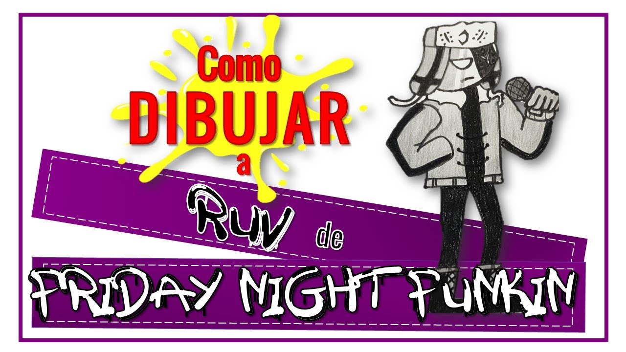 Cómo DIBUJAR y PINTAR a 😑RUV🎤 de FRIDAY NIGHT FUNKIN/How to DRAW RUV ...