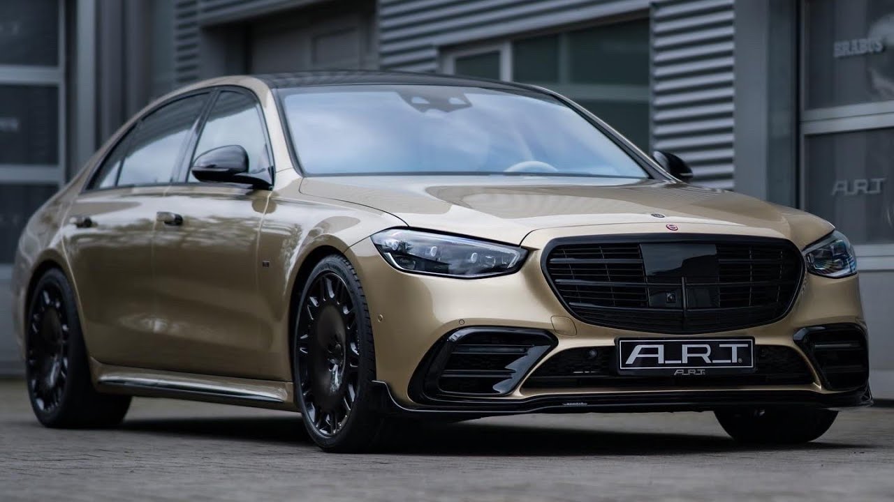 GOLDEN MERCEDES BRABUS B550 S CLASS - Interior & Exterior - YouTube