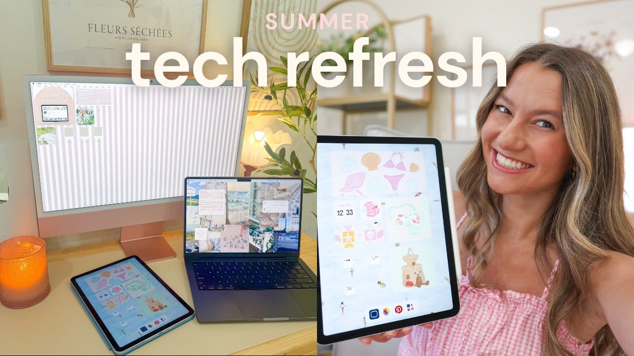 giving my Apple products a summer GLOW UP! *summer tech refresh* - YouTube