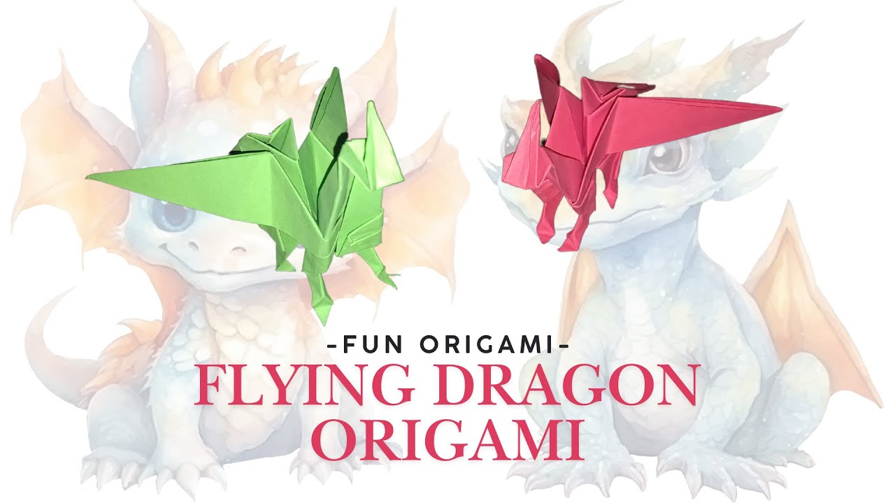 Flying Dragon Origami: Step-by-Step Tutorial Easy to Follow | Paper ...