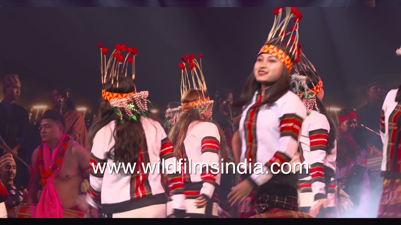Mizoram tribal dance at North East Festival at DGC in Delhi - YouTube