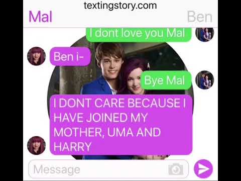Ben tries to prank Mal! Mal leaves Uma and the others! (TextingStory ...