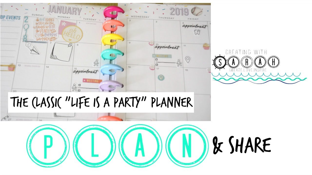 Plan & Share | January Monthly Layout | Mom Vision Board 2019 | The ...