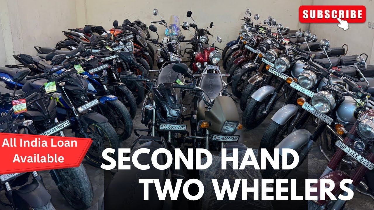 🔴दिल्ली Second Hand Two Wheelers Market || Bikes & Scooters || All ...