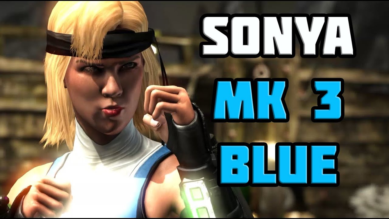 Mortal Kombat X - Sonya BLUE MK 3 Classic Skin (mod) - YouTube