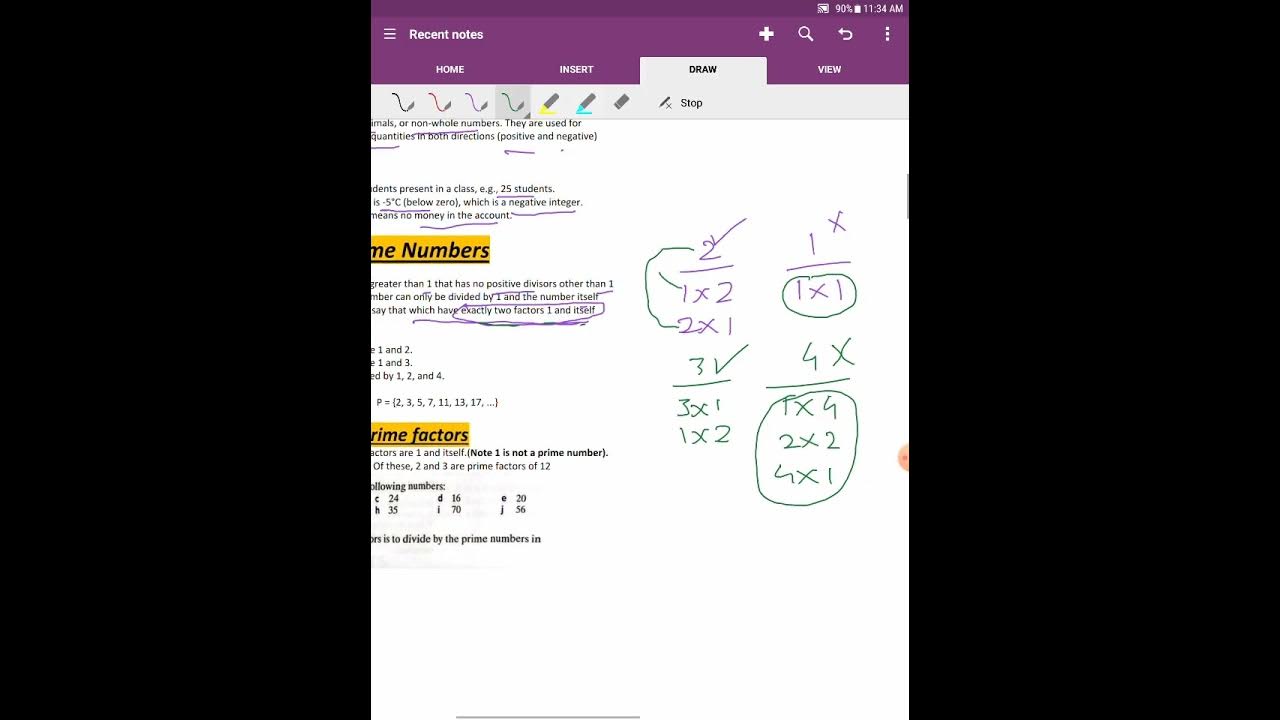 Types of Numbers for O Level & IGCSE: Integers, Prime square and cube Numbers, Factors, HCF, LCM ...