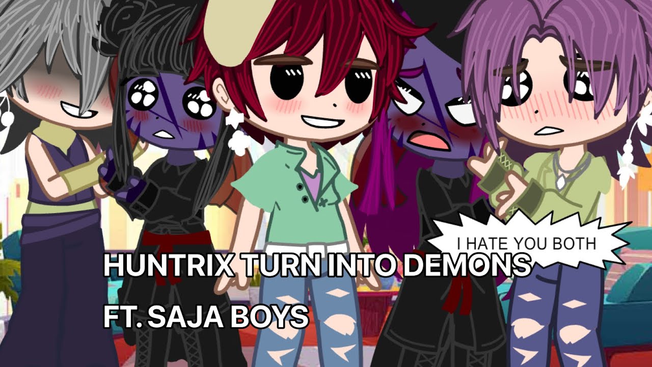 Huntrix turn into demons!? | Kpop demon hunters | Ft. Saja Boys | Gacha ...