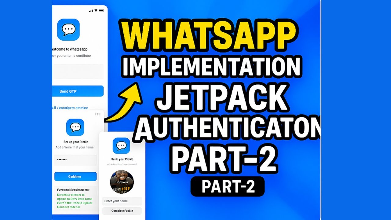 WhatsApp Clone Part 2 with Jetpack Compose | Modern UI | MVVM & Authentication Screens(2025 ...