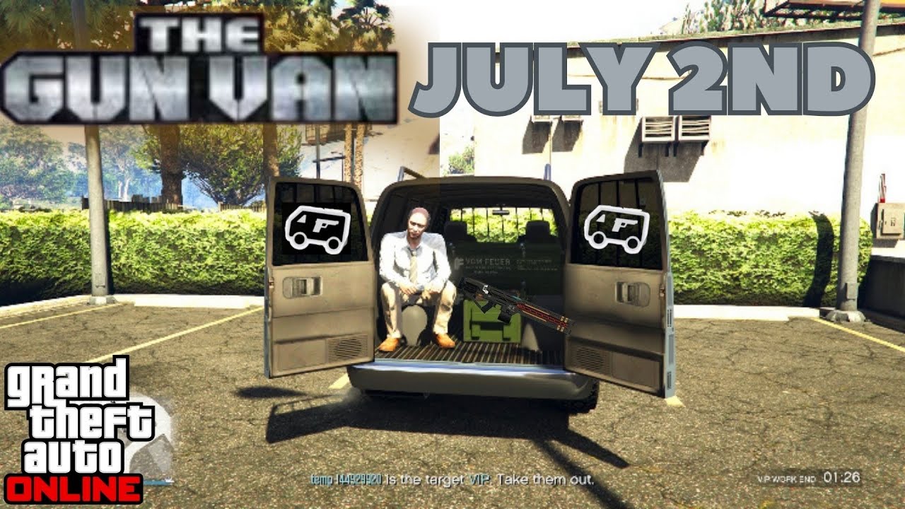 THE (GUN VAN LOCATION JULY 2ND) IN GTA ONLINE - YouTube