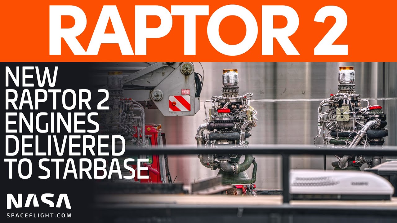 3 New Raptor V2 Engines Delivered to Starbase | SpaceX Boca Chica - YouTube