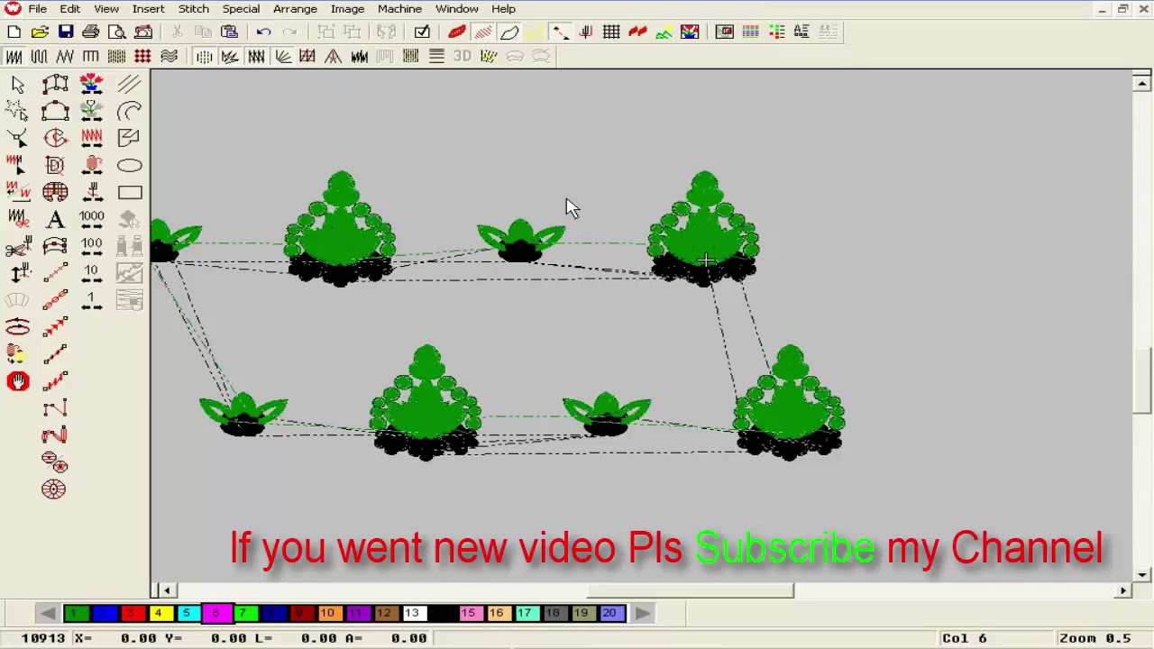 Pinching Design || Embroidery Design tutorial || free embroidery design ...