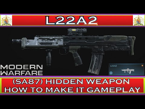 Modern Warfare L22A2 - (SA87) Hidden Weapon - How to make it _ Gameplay ...
