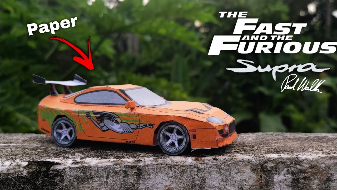 Paul walker supra made with Paper | Lets make the supra mk4 from fast ...