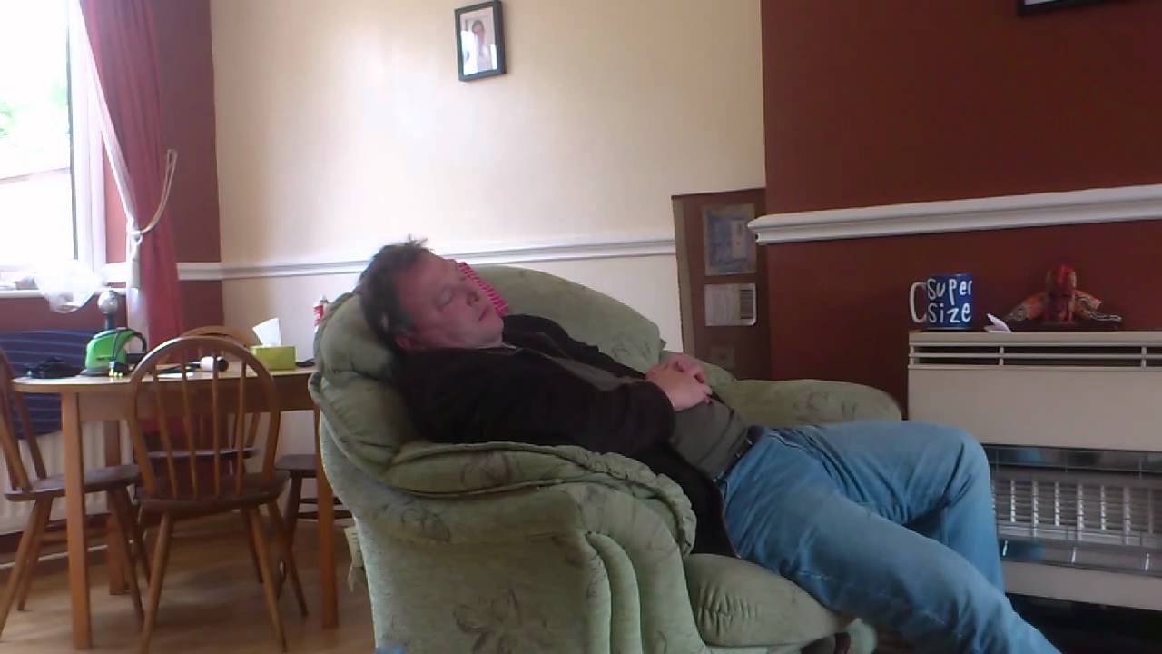My dad snoring - YouTube