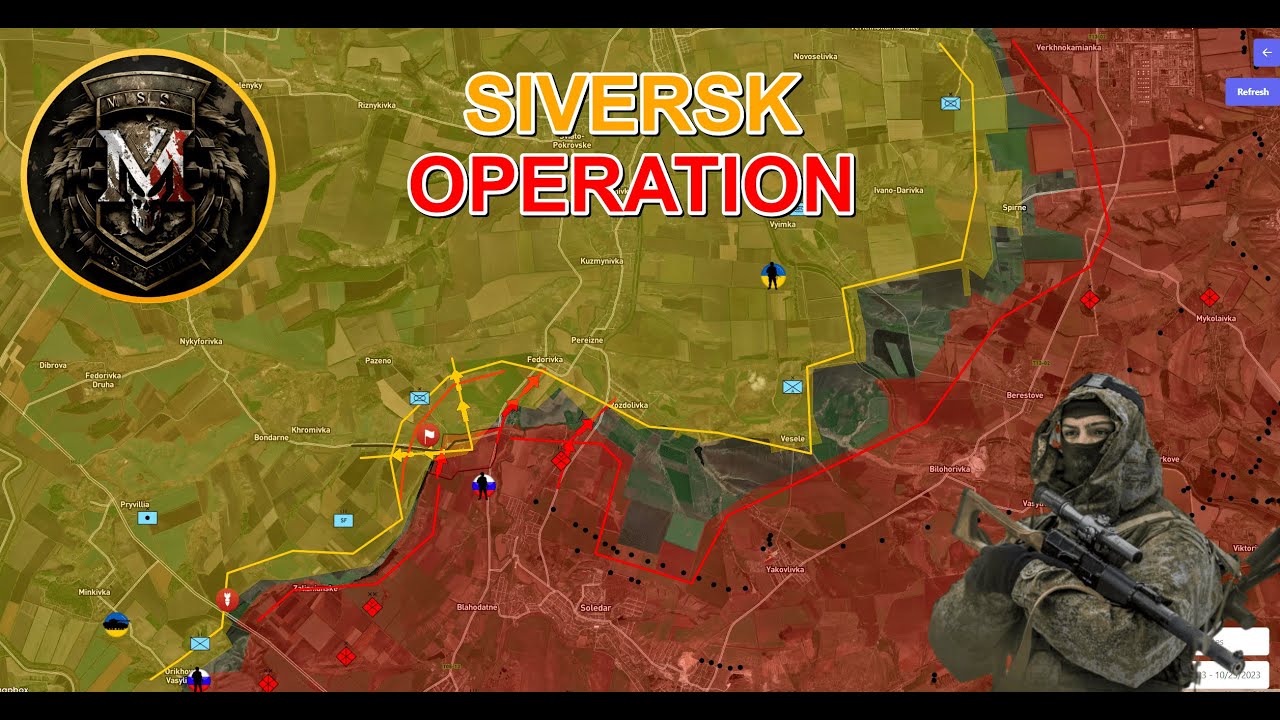 The Fall | Encirclement Of Siversk | Avdiivka Northern Flank Collapse ...