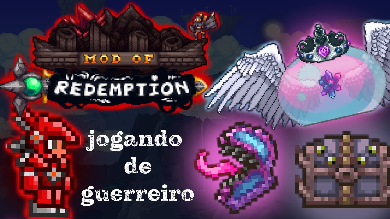 Terraria Mod of Redemption: Desafiando a Rainha Slime! - YouTube
