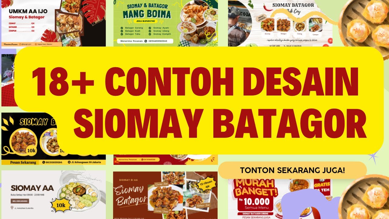18+ Contoh Desain Banner Siomay & Batagor Yang Kreatif, Keren, dan Unik ...