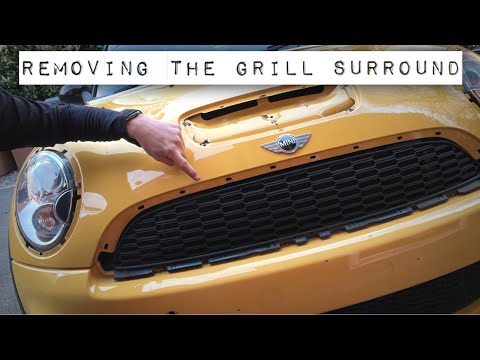 How To: Mini R56 R55 How to remove the front grill as well as chrome surrounds trim 2007-2013