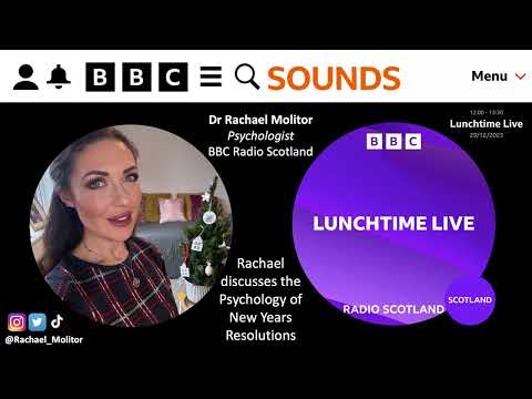 Psychology of New Years Resolutions - Dr Rachael Molitor - BBC Radio ...