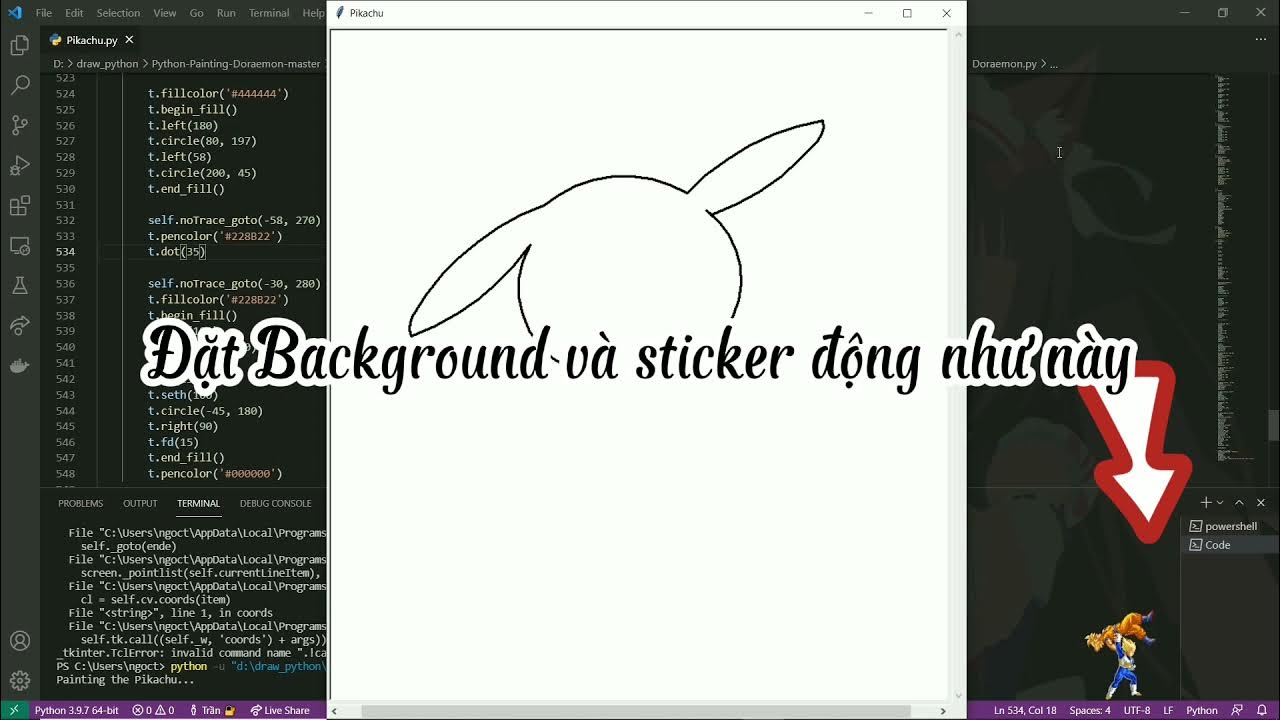 Custom background anime and sticker Visual Studio Code - YouTube