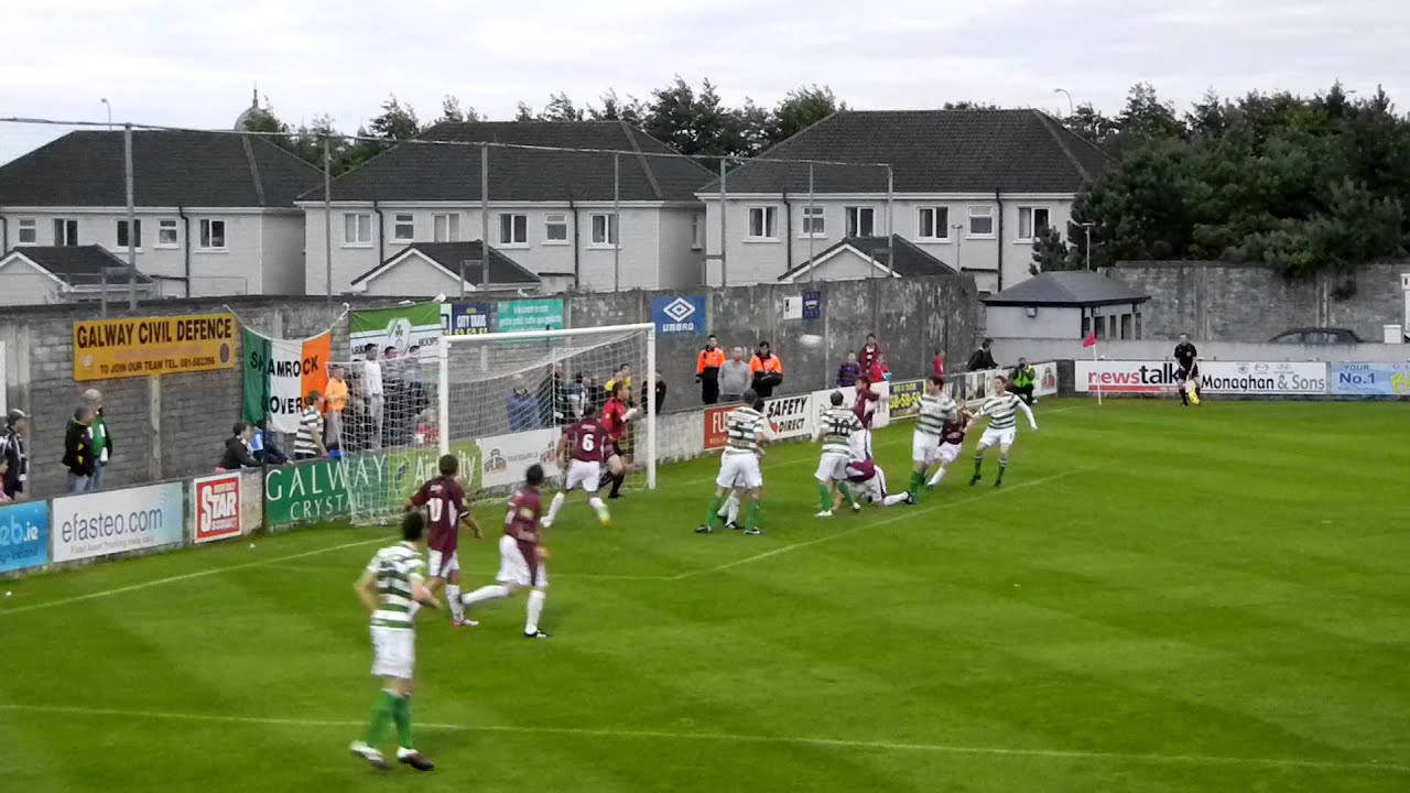 Craig Sives hits bar for Shamrock Rovers v Galway (August 2011) - YouTube