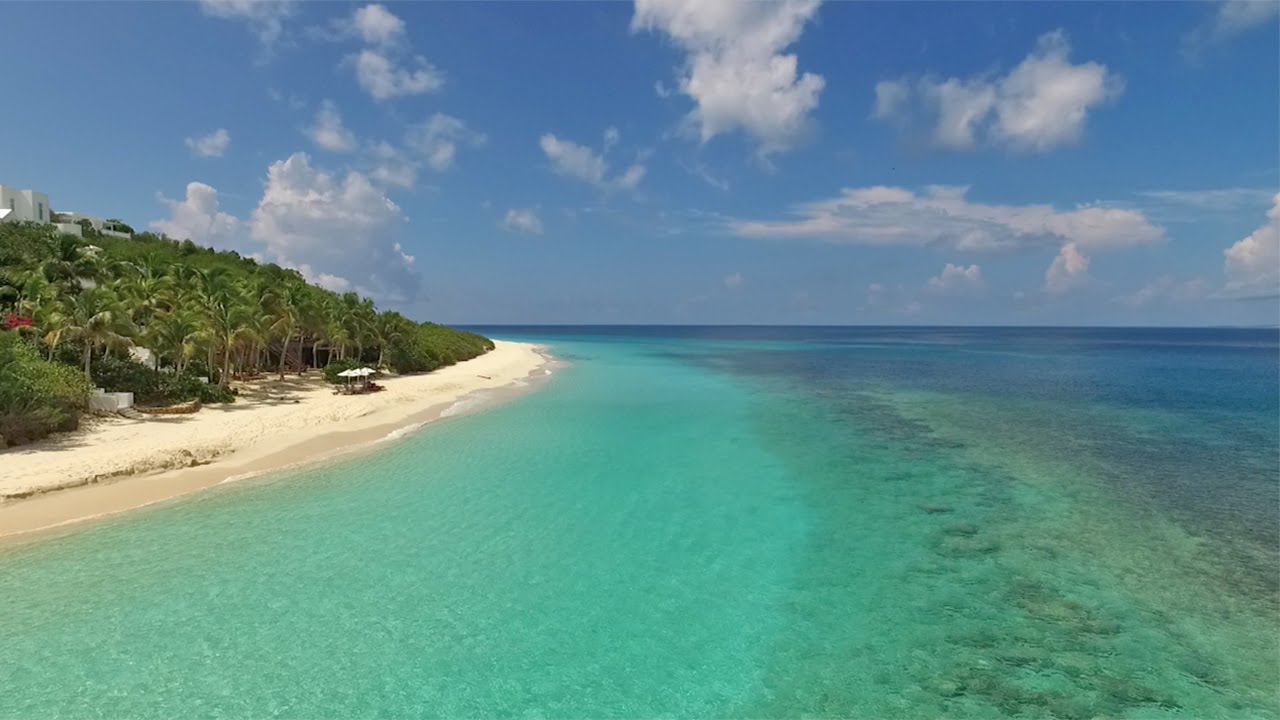 Aerial Anguilla Beaches... Long Bay - YouTube