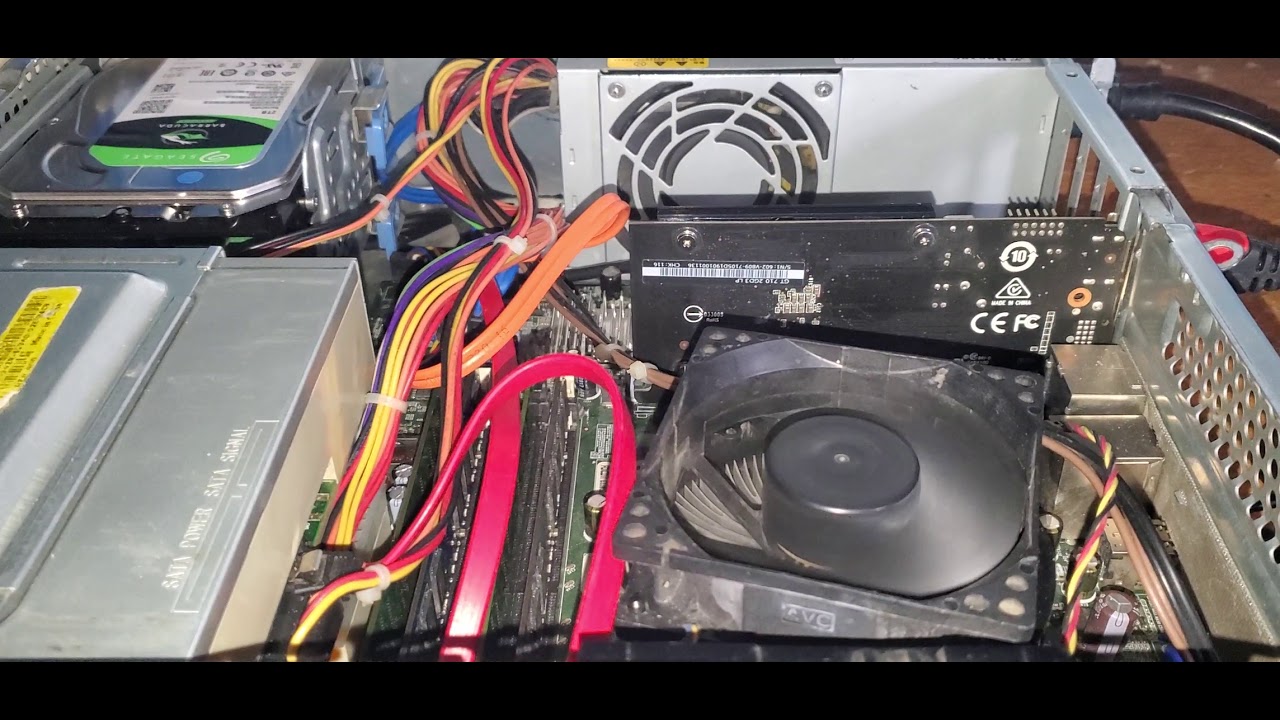 inside dell 530s desktop with windows 7 2tb drive and 500gb drive - YouTube