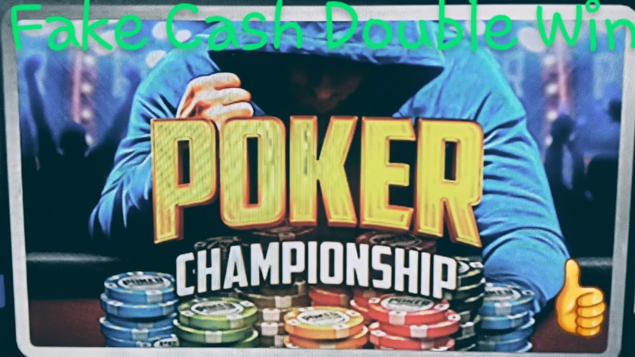 Fake cash double Poker win in a row - YouTube