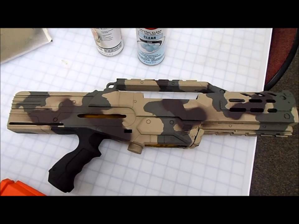 How To: The Zaneshot, a Modular Camouflage Painted Nerf Longshot, Pt 2 ...