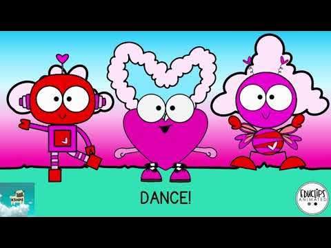 Valentines Day Kids Fitness Brain Break, Dance Party, Virtual School ...
