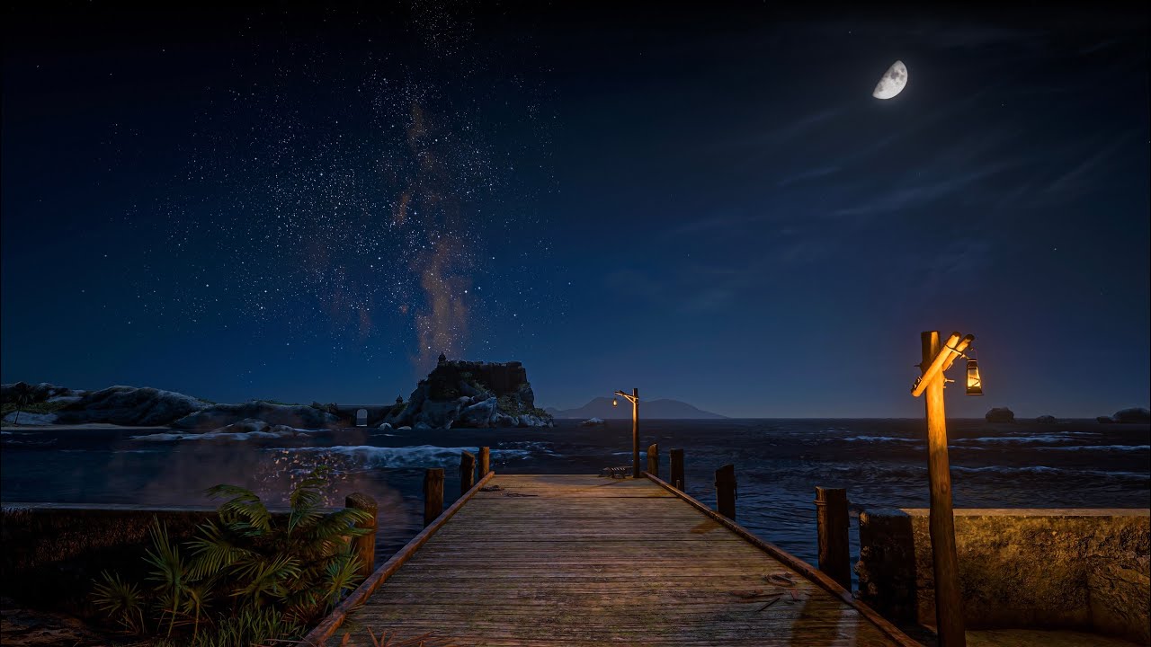 Sound Paradise: Ocean Waves on the Island of Guarma for Relaxing and ...