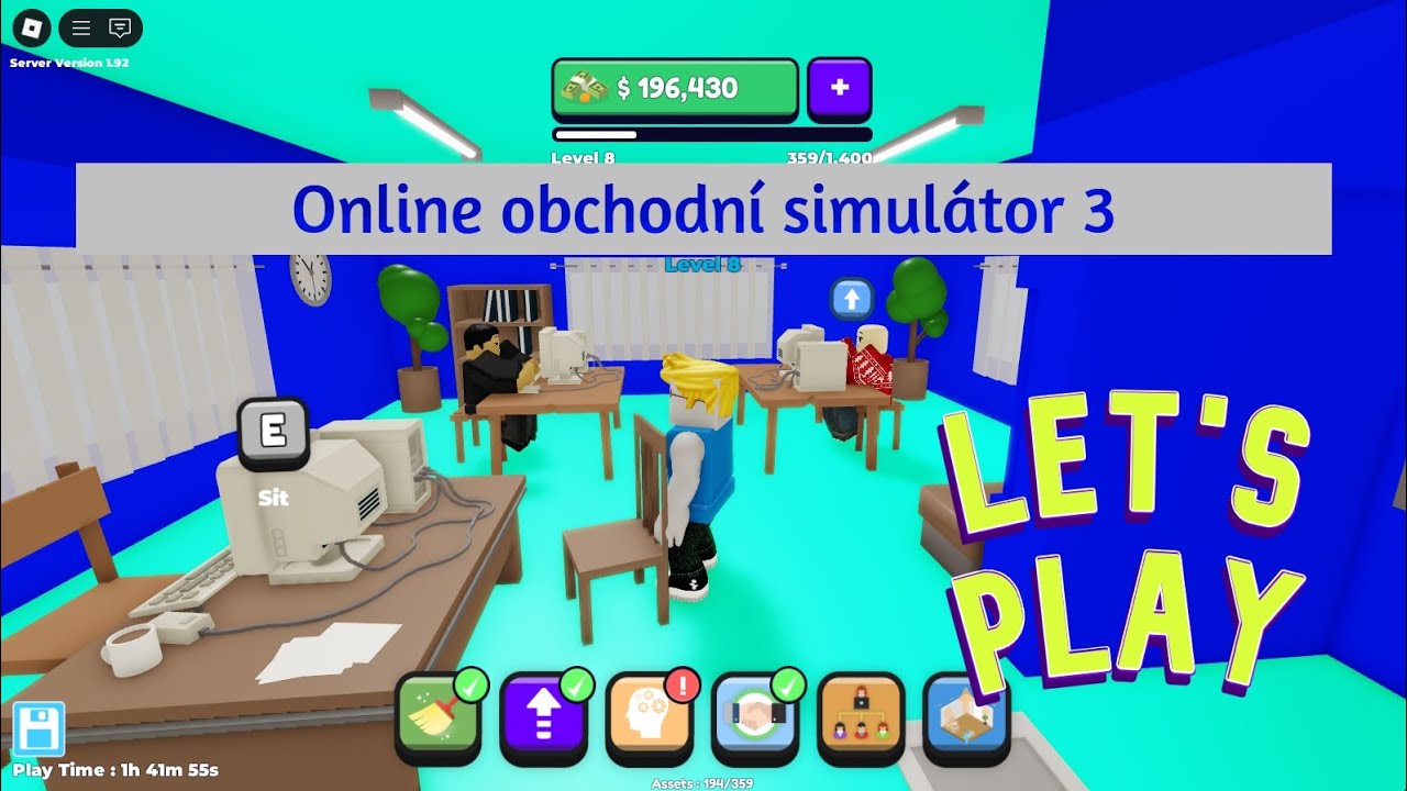 Online Business Simulator 3 | začal sem podnikat | Miny hry z Robloxu ...